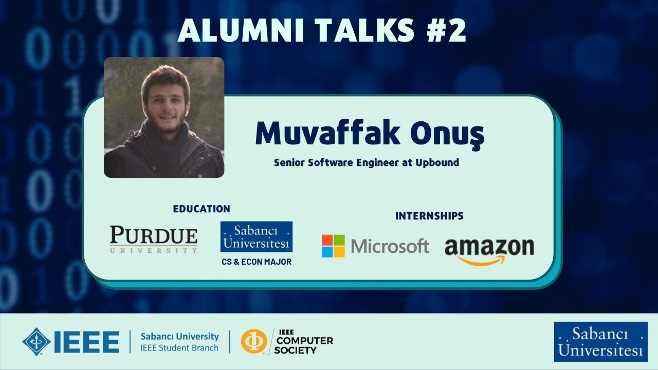 ALUMNI TALKS #2: Muvaffak Onuş - YouTube