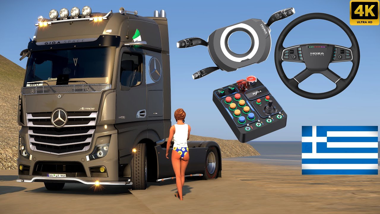 Quarry Off-Road Greece DLC | ETS2 | - Moza TSW Stalk PXN CB1 - YouTube