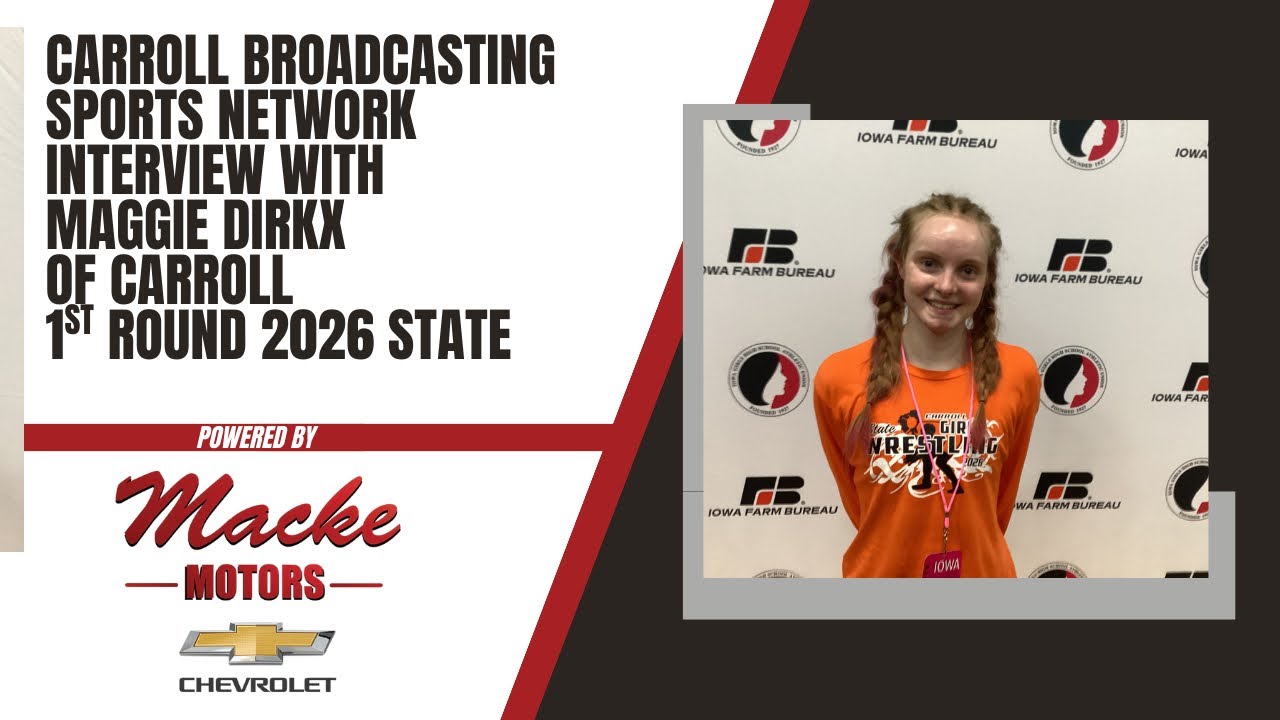 Carroll Broadcasting Sports Network interview w Maggie Dirkx of Carroll ...