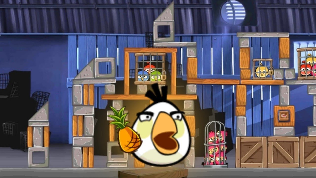 Playing Angry Birds Rio - Smugglers' Den ALL BONUS LEVELS (old Trophy ...