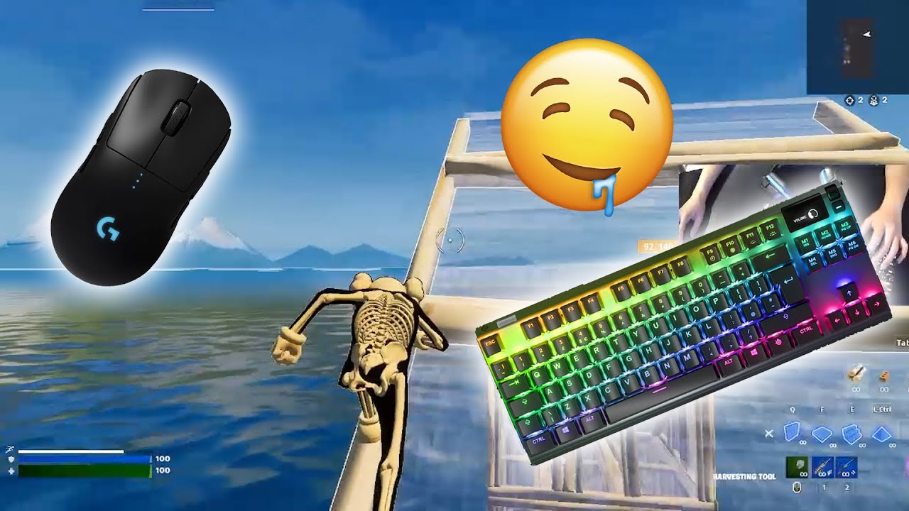 Steelseries Apex Pro ASMR Chill🤩Satisfying Keyboard Fortnite Smooth ...