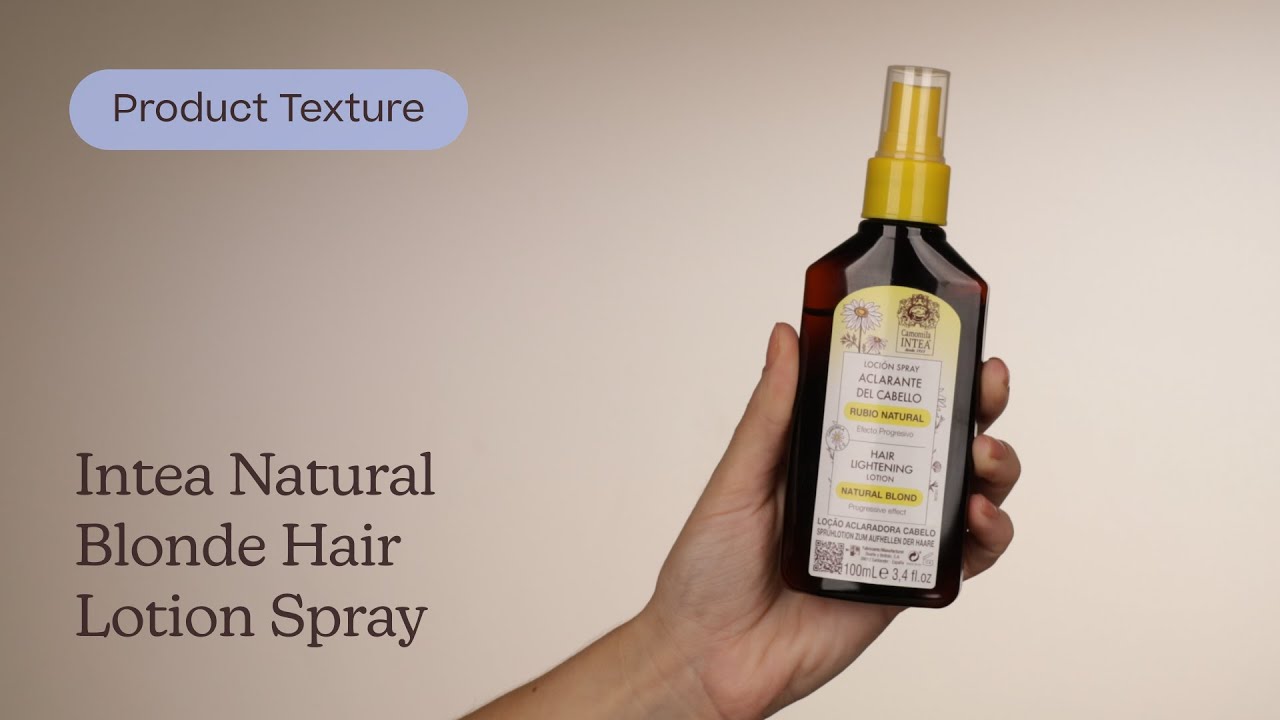 Intea Natural Blonde Hair Lotion Spray Texture | Care to Beauty - YouTube