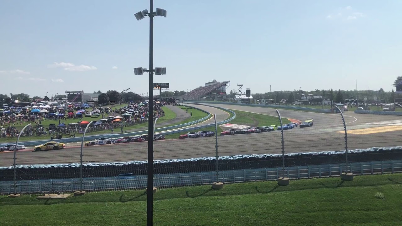 Start Of Nascar Cup Race At Watkins Glen, Turn 1 (2018) - YouTube