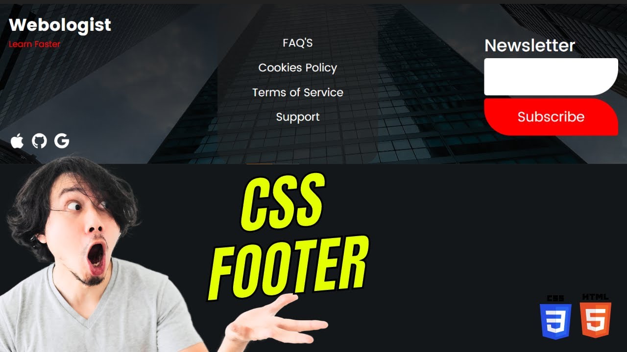 Responsive Footer Using Html Css Dev Community Sexiezpix Web Porn