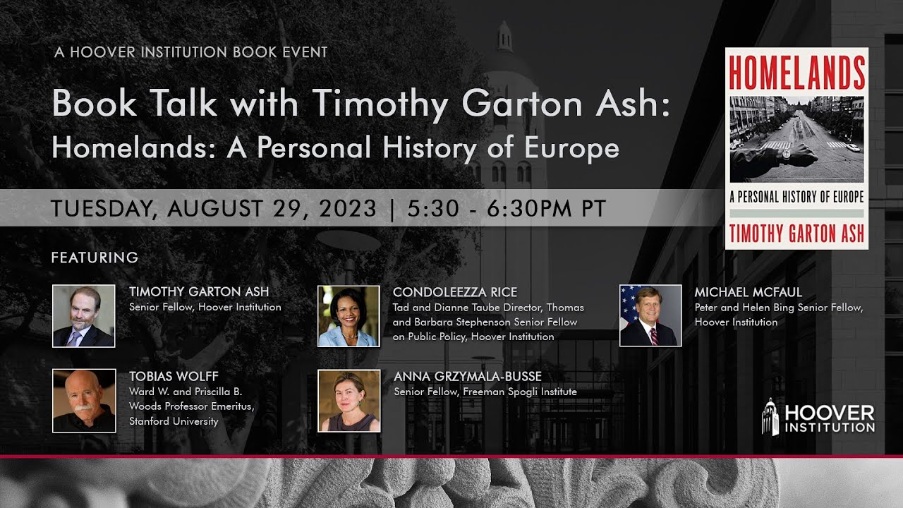 Book Talk With Timothy Garton Ash: Homelands: A Personal History Of ...