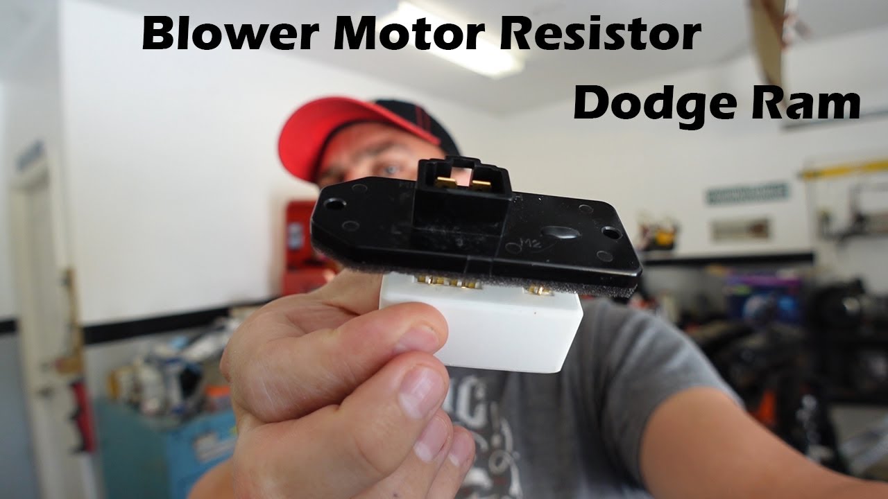 Blower motor resistor Dodge Ram - YouTube