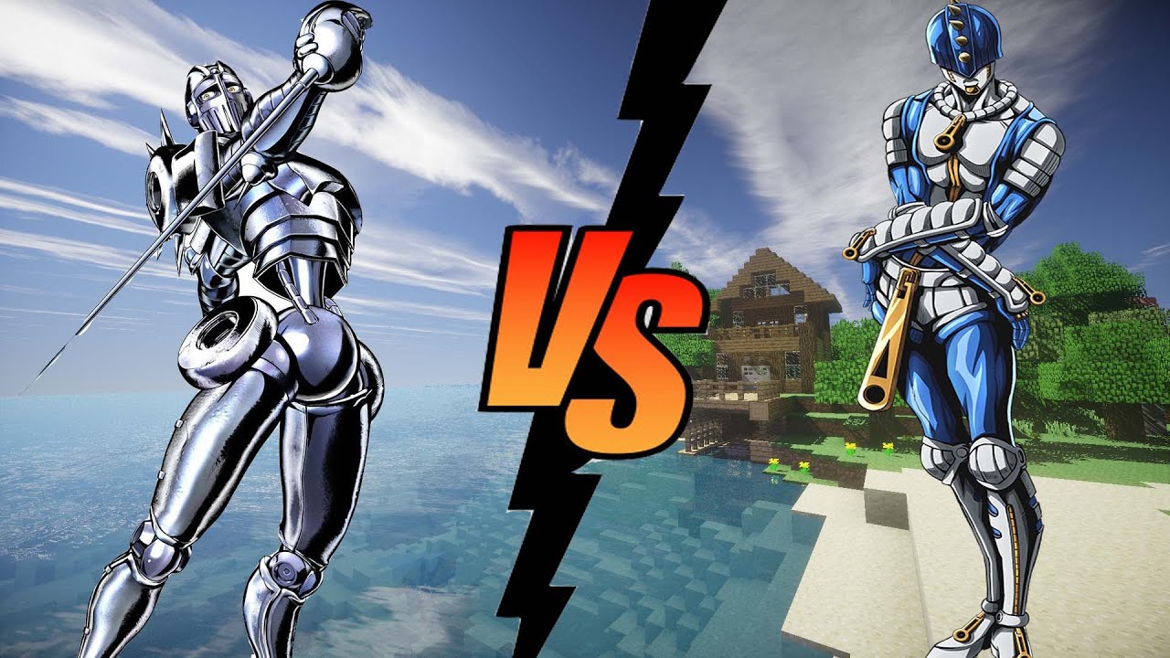SILVER CHARIOT VS STICKY FINGERS | MINECRAFT X JOJO - YouTube