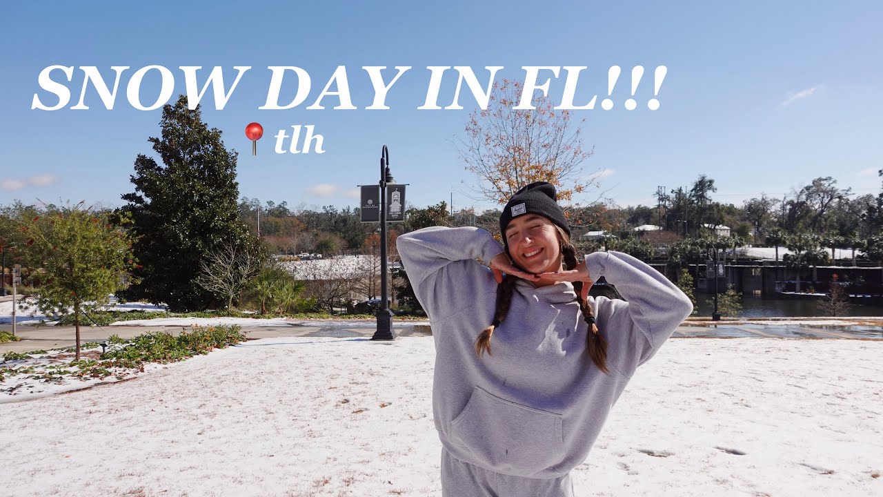 IT SNOWED IN FLORIDA?!! ️ first snow day at Florida State University ...
