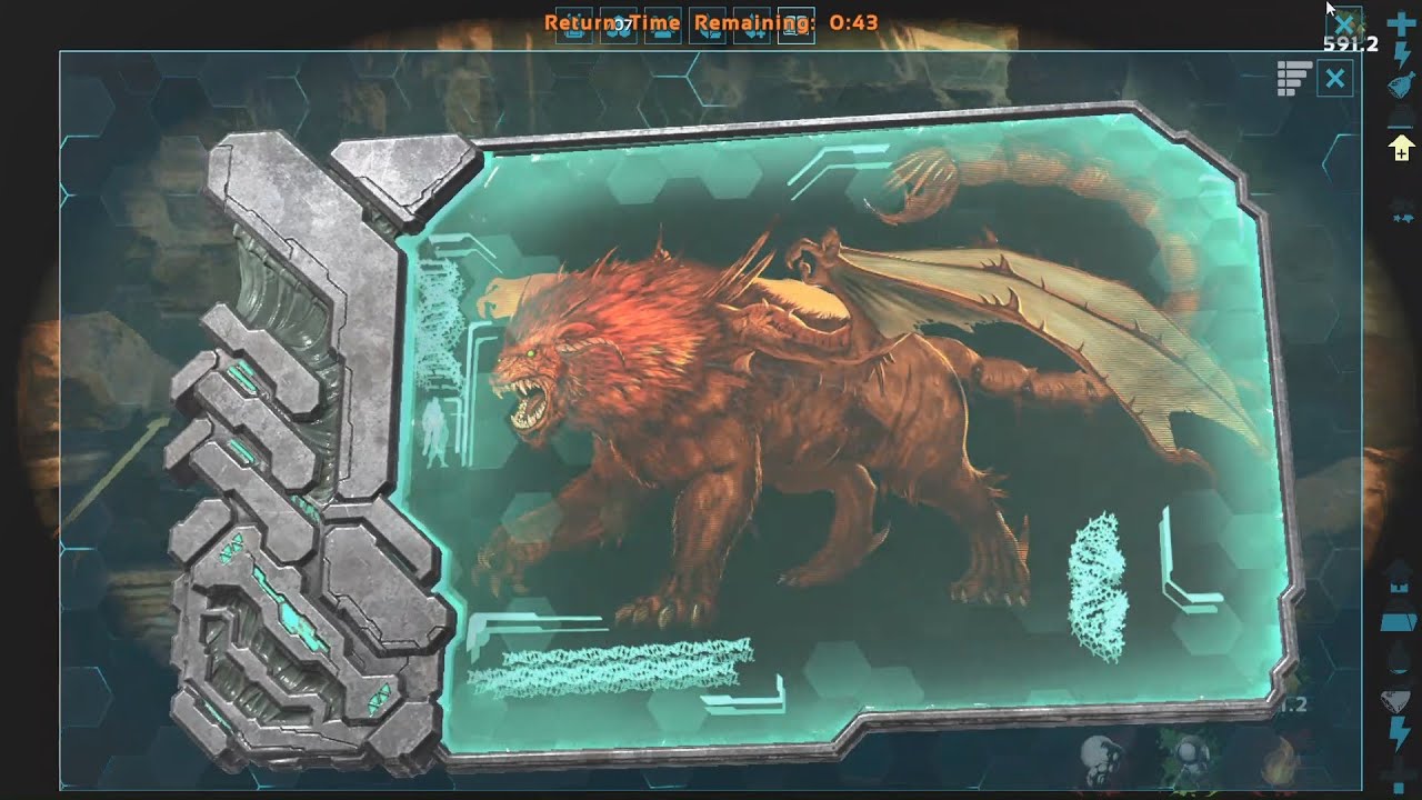 ARK Survival Evolved Beating Alpha Manticore The easy way - YouTube
