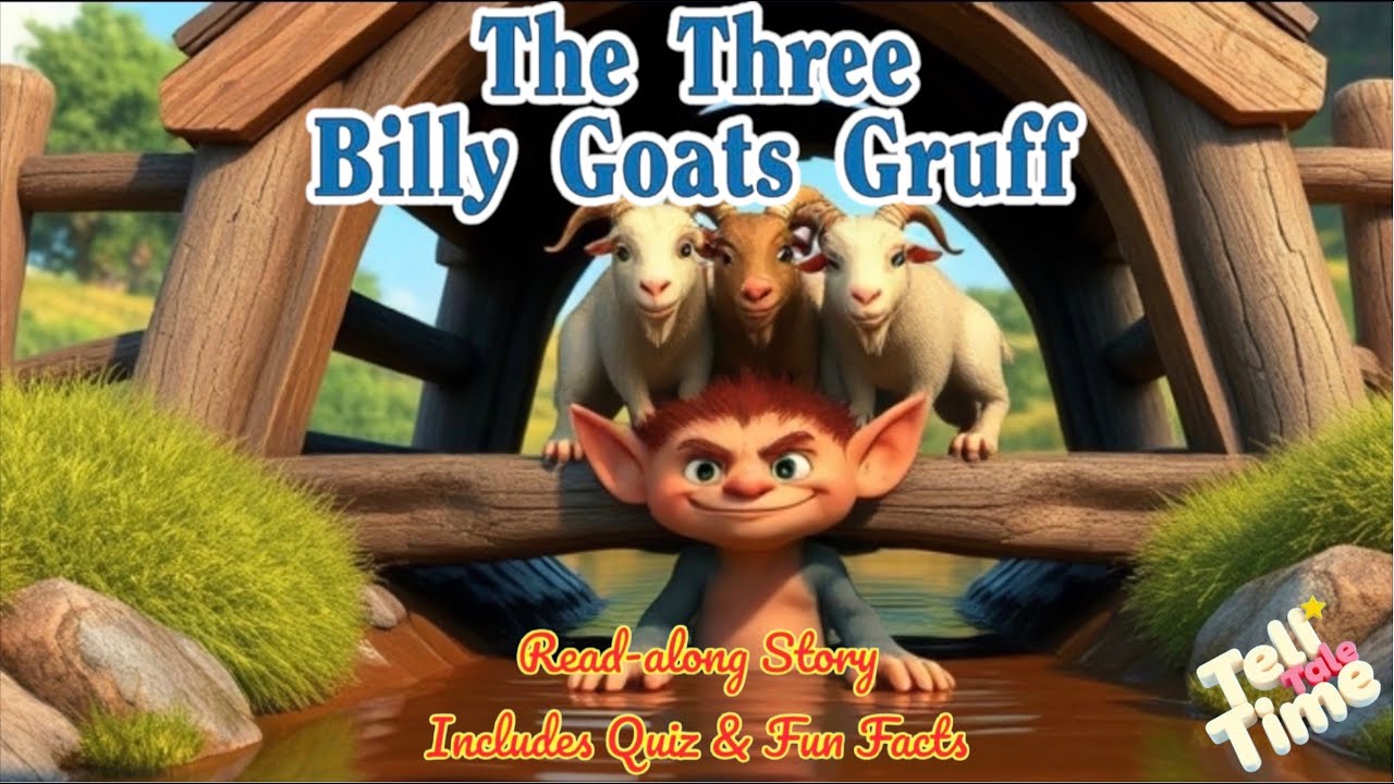 Read-along Kid's Story | The Three Billy Goats Gruff | Includes Quiz ...