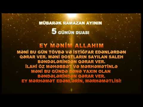 Ramazan ayının 5 gününün duası