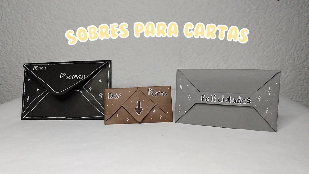 SOBRES para CARTAS - YouTube