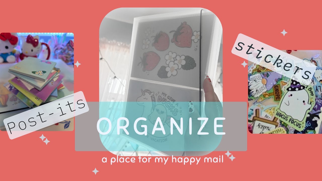 ASMR sounds New binder to Art Cards 💜 Stickers Sticky notes # ...