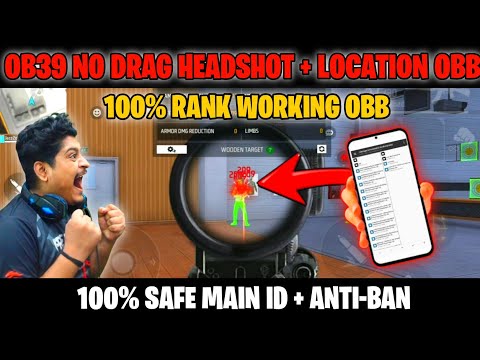 OB39 Updated Free Fire 100% Antiban No Drag headshot Obb File ️Hologram ...