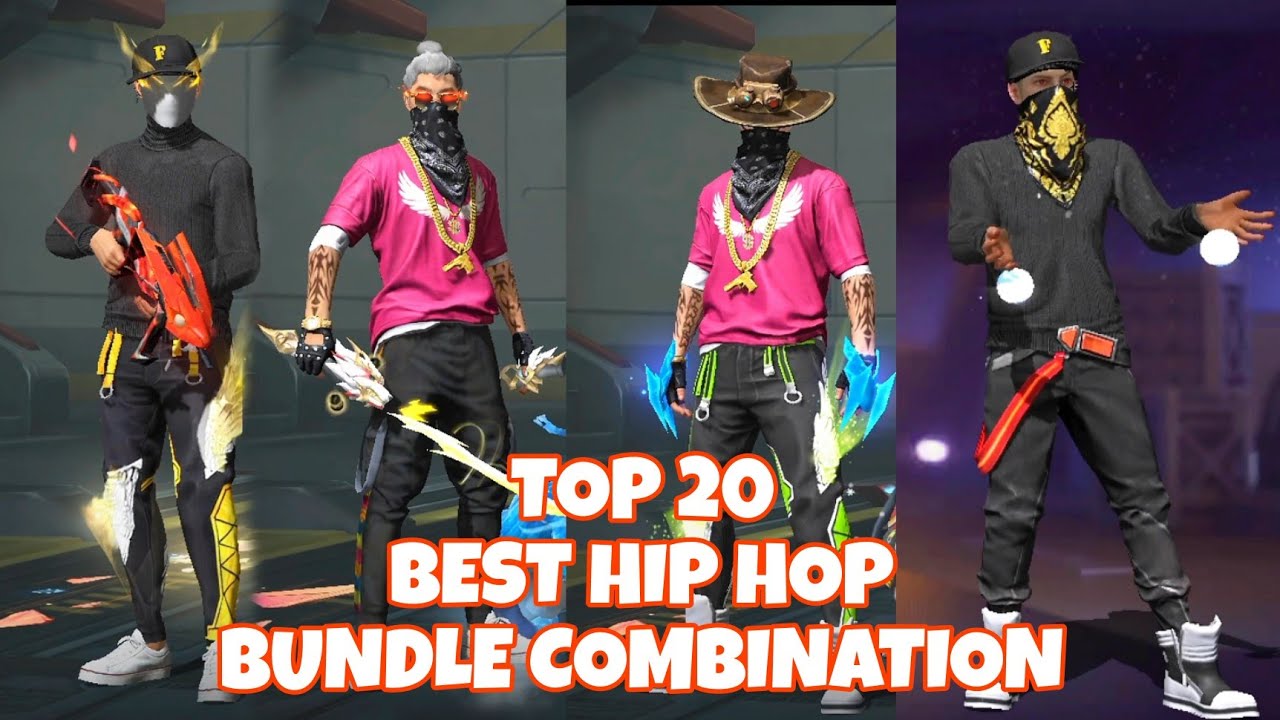 TOP 20 BEST HIP HOP BUNDLE COMBINATION || DECEMBER BOOYAH PASS # ...