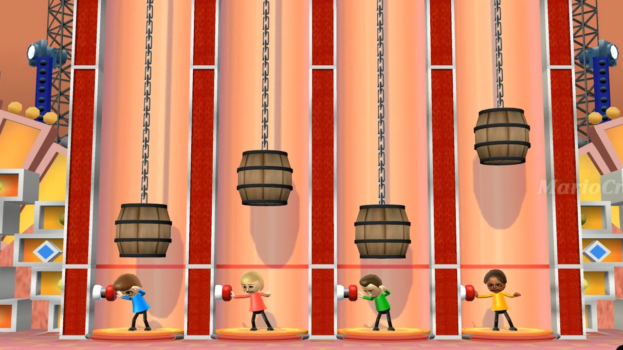 Wii Party Minigames Baby Daisy vs Silke vs Rainer vs Hayley - YouTube
