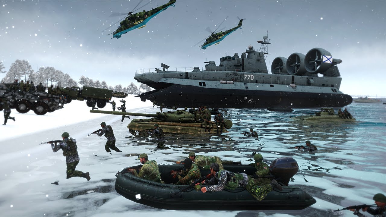 Russia again trying to land on southern Ukrainian sea coast on the ...