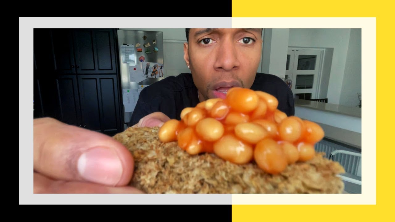 trying weetabix and baked beans - YouTube