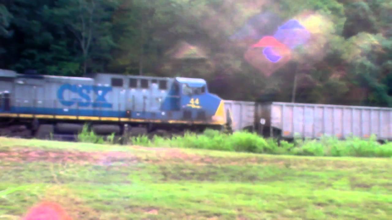 CSX - Loaded Coal - James River Subdivision - Lynchburg VA - YouTube