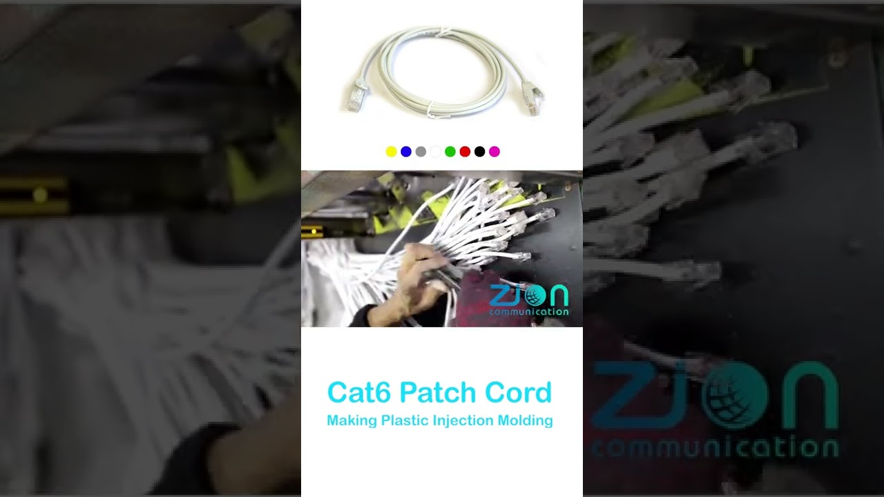 Cat6 Patch Cord Making Plastic Injection Molding - YouTube