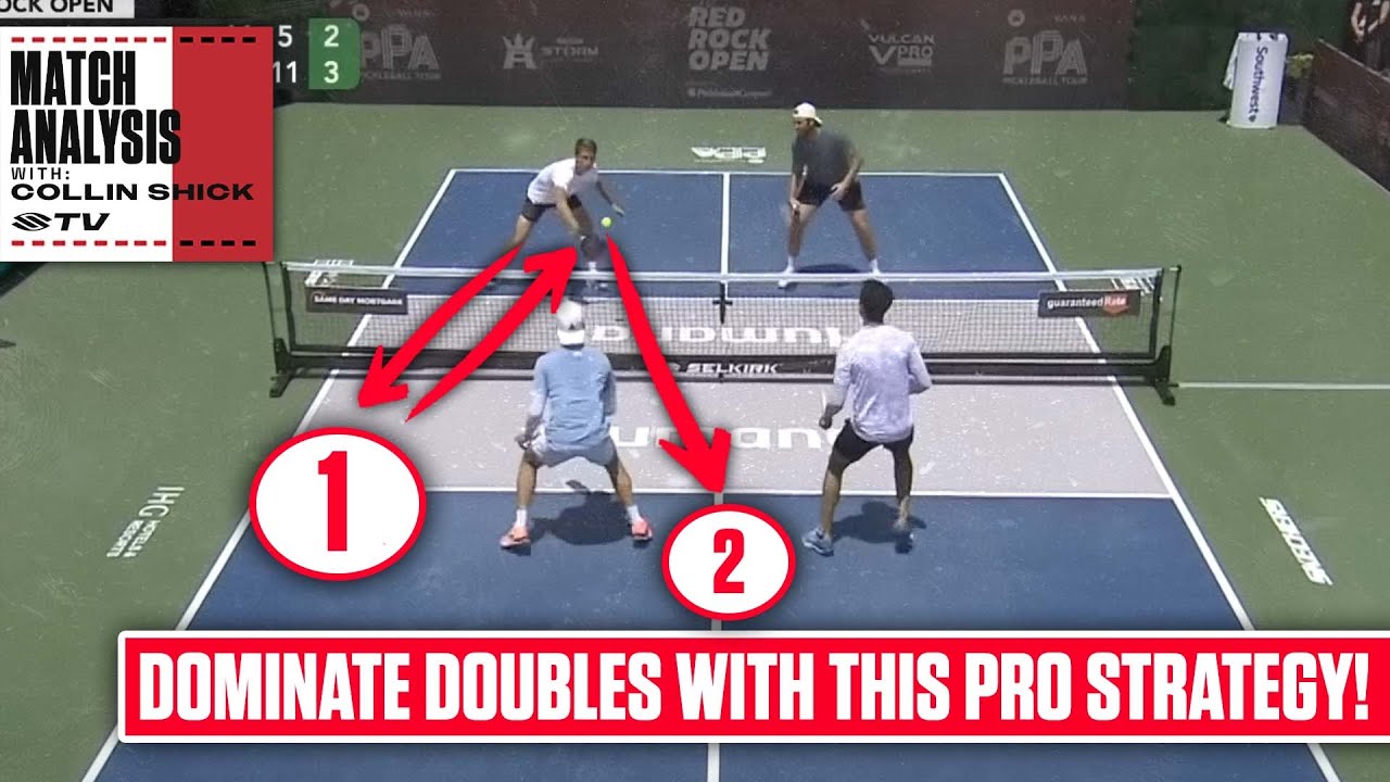 Forcing a Backhand Volley: Collin Shick Pickleball Video Review - YouTube