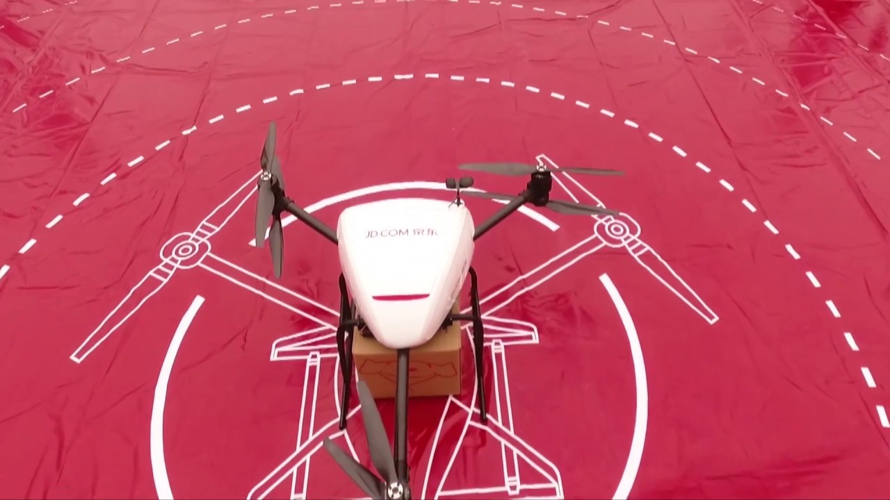 China-based JD .com's rural drone deliveries - YouTube