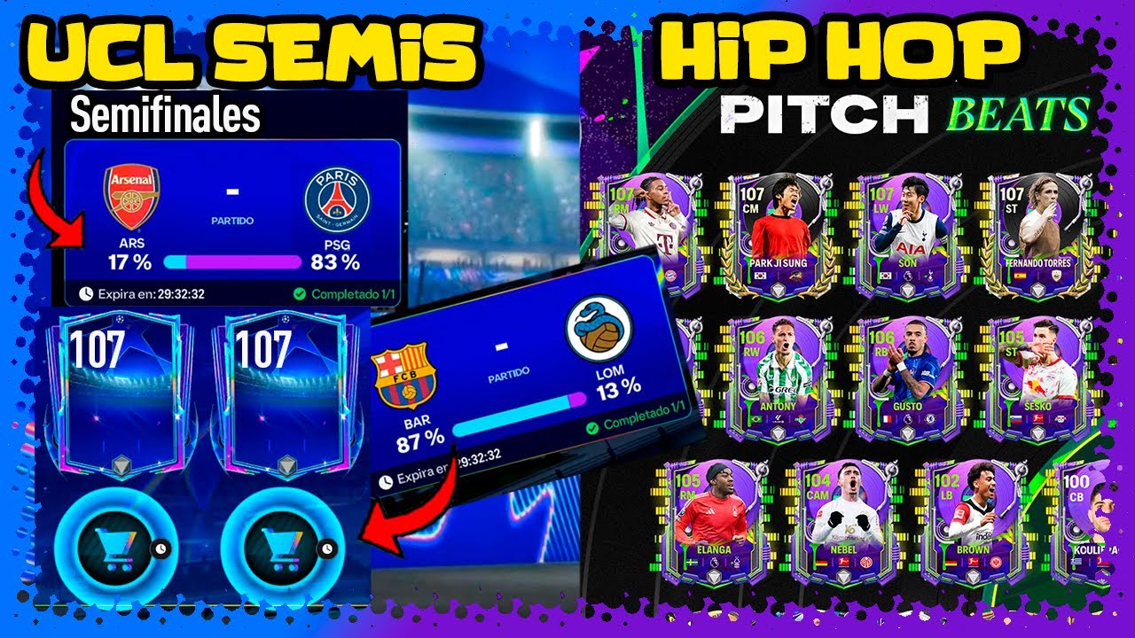 UCL semis: nuevas cartas y partidos, cartas confirmadas HIP HOP y nuevos POTM | FC Mobile - YouTube