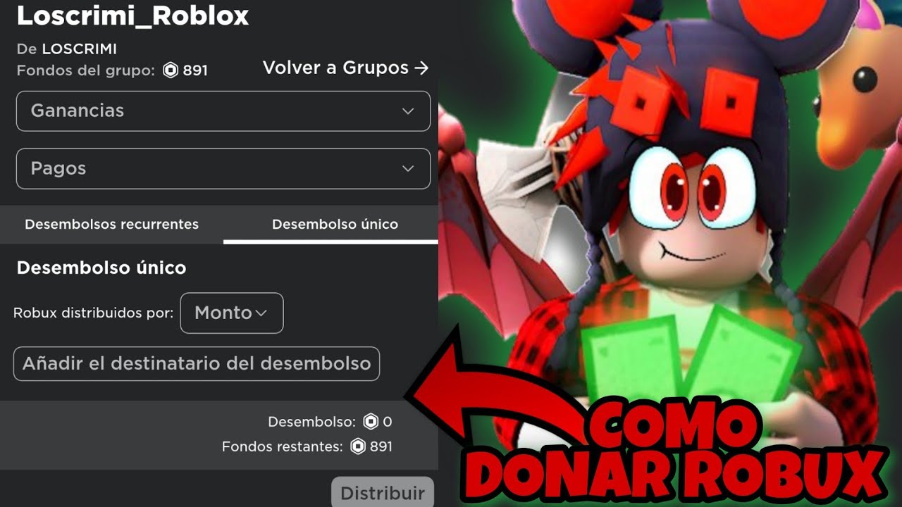 COMO DONAR ROBUX EN ROBLOX 💰🤑 LOSCRIMI ROBLOX - YouTube