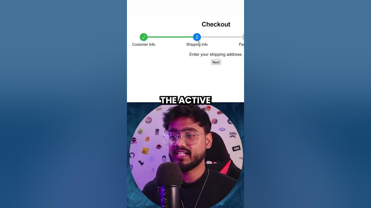 Stepper In React Js Reactjs Javascript Reactjstutorial Youtube