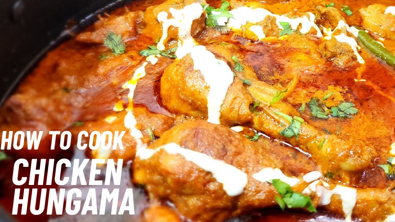 How to make chicken hungama restaurant style - YouTube