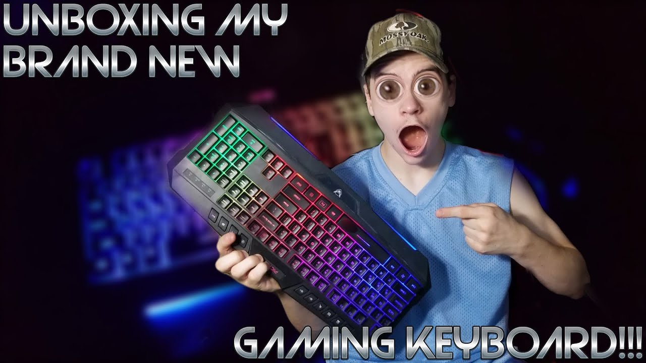 Unboxing My Brand New Gaming Keyboard!!! - YouTube