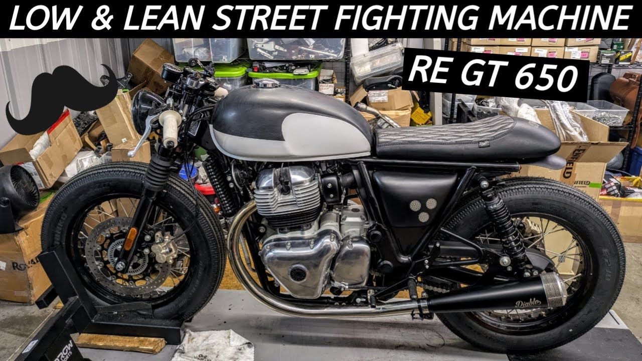 RE Continental GT 650 - Black & White Custom - Superb - Wahoo! - YouTube