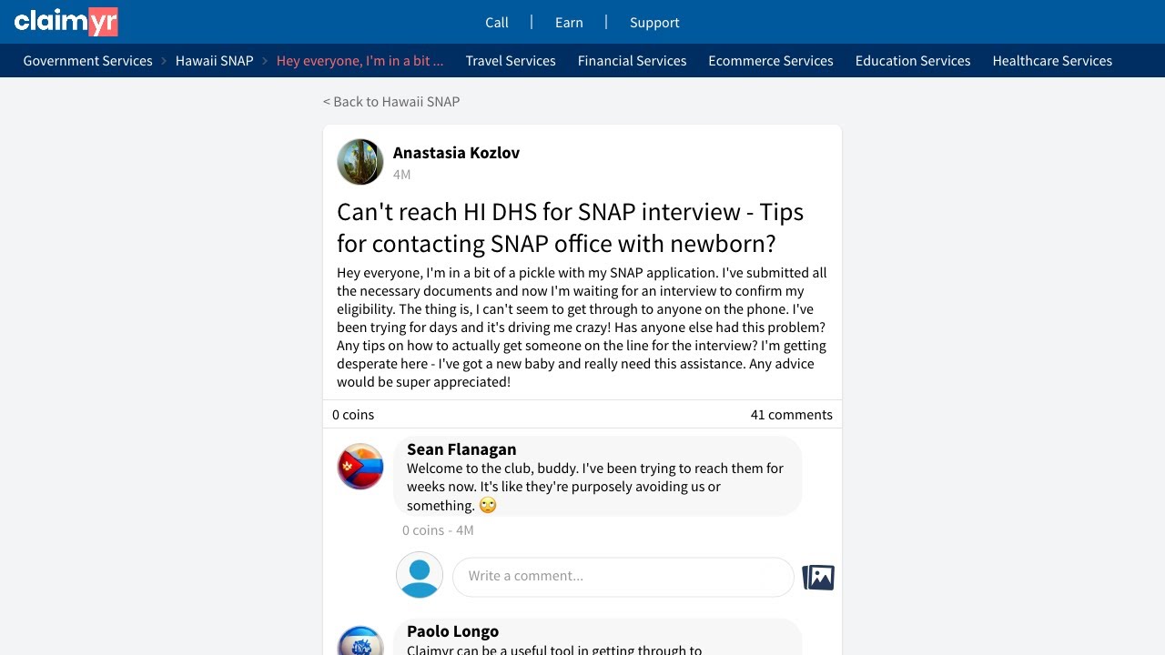Hawaii DHS SNAP How to Get Through for Your Interview Call Quick ...
