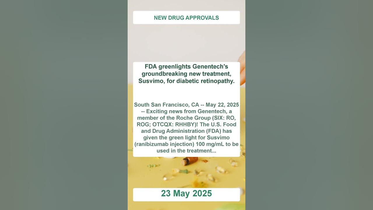 FDA Approval of Genentech’s Susvimo for Diabetic Retinopathy | MCQs Included - YouTube