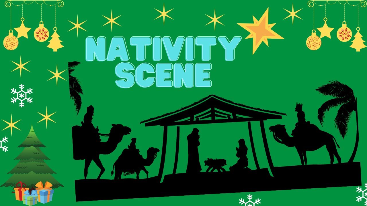 Christmas Nativity Scene | Shadow Effect | Silent Night Holy Night ...