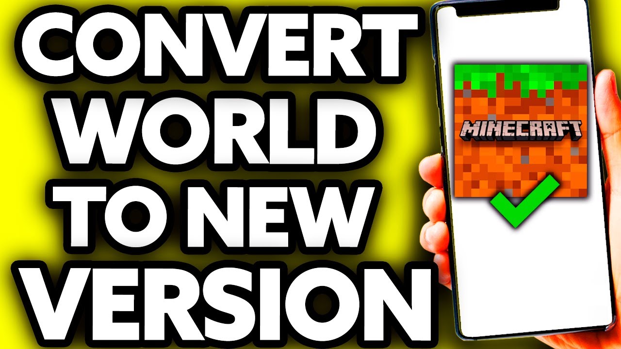 How To Convert Old Minecraft World to New Version (EASY!) - YouTube