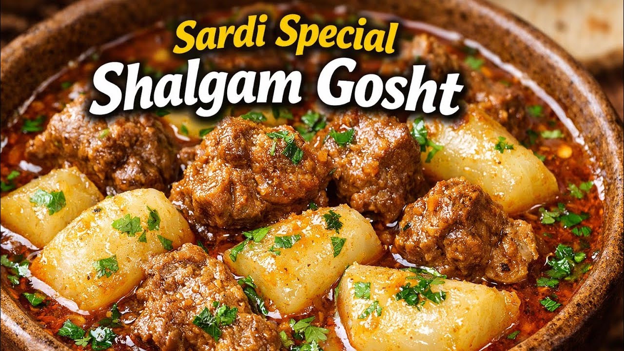 Shalgam Gosht Recipe | Soft Meat & Melted Shalgam | Pakistani Desi ...