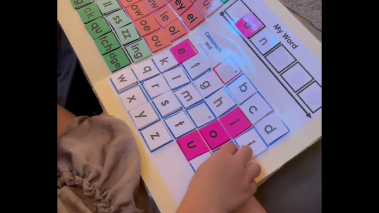 Word Chaining with UFLI's Word Work Mat - YouTube