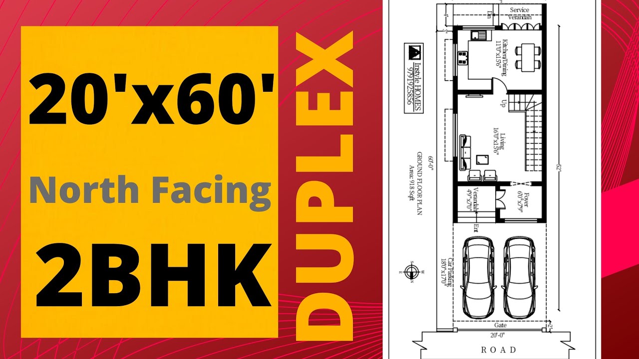 Two bedroom home design/ two bedroom house design/ 20x60 house plan ...