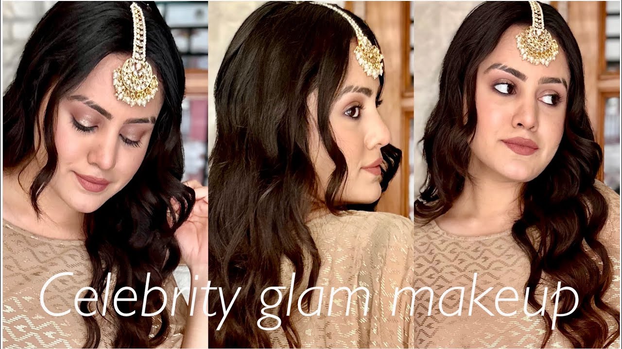 Celebrity glam makeup look for beginners | Step by step हिन्दी में | kp ...
