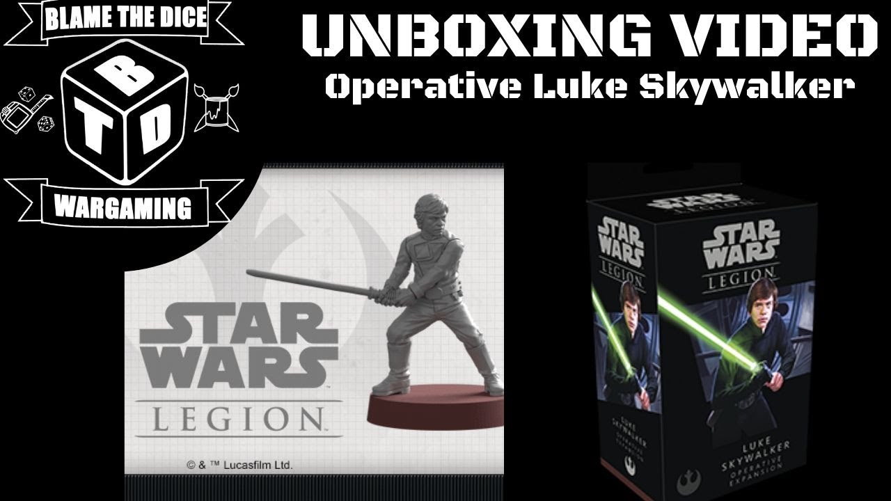 Star Wars Legion Unboxing - Operative Luke Skywalker - YouTube