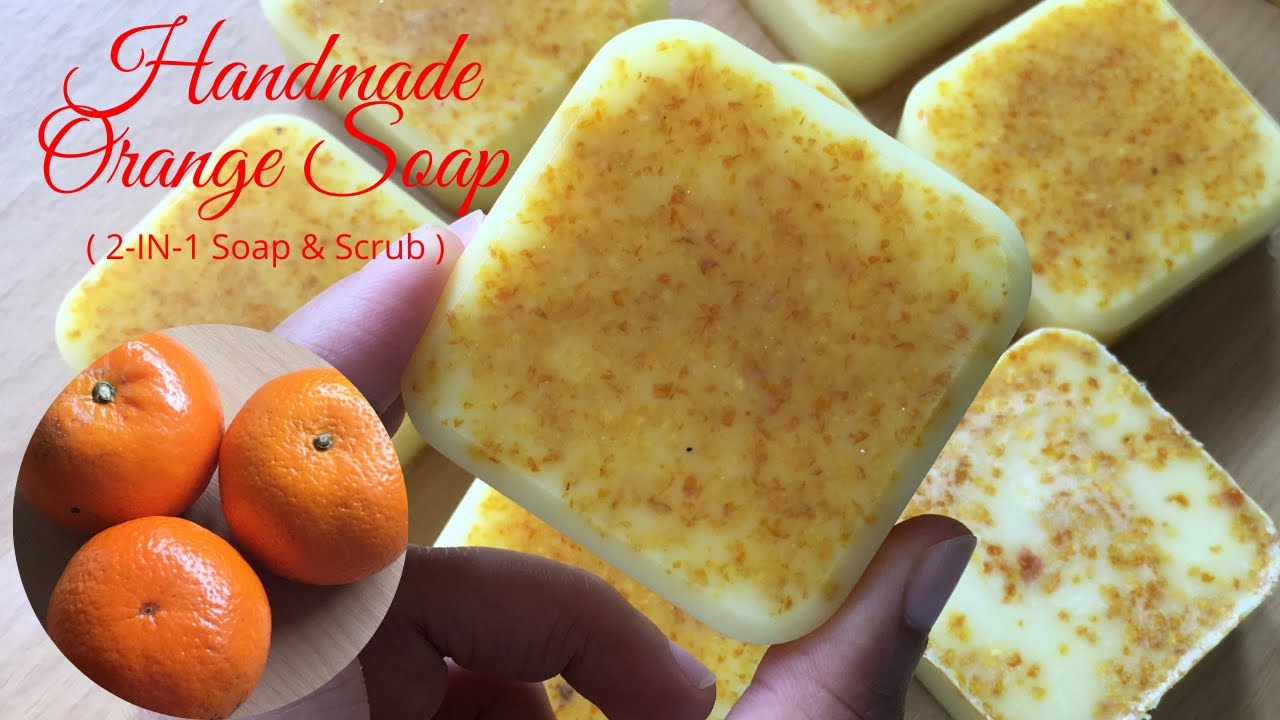 DON'T THROW AWAY ORANGE PEEL-- Make ORANGE SOAP | How to Make Orange ...