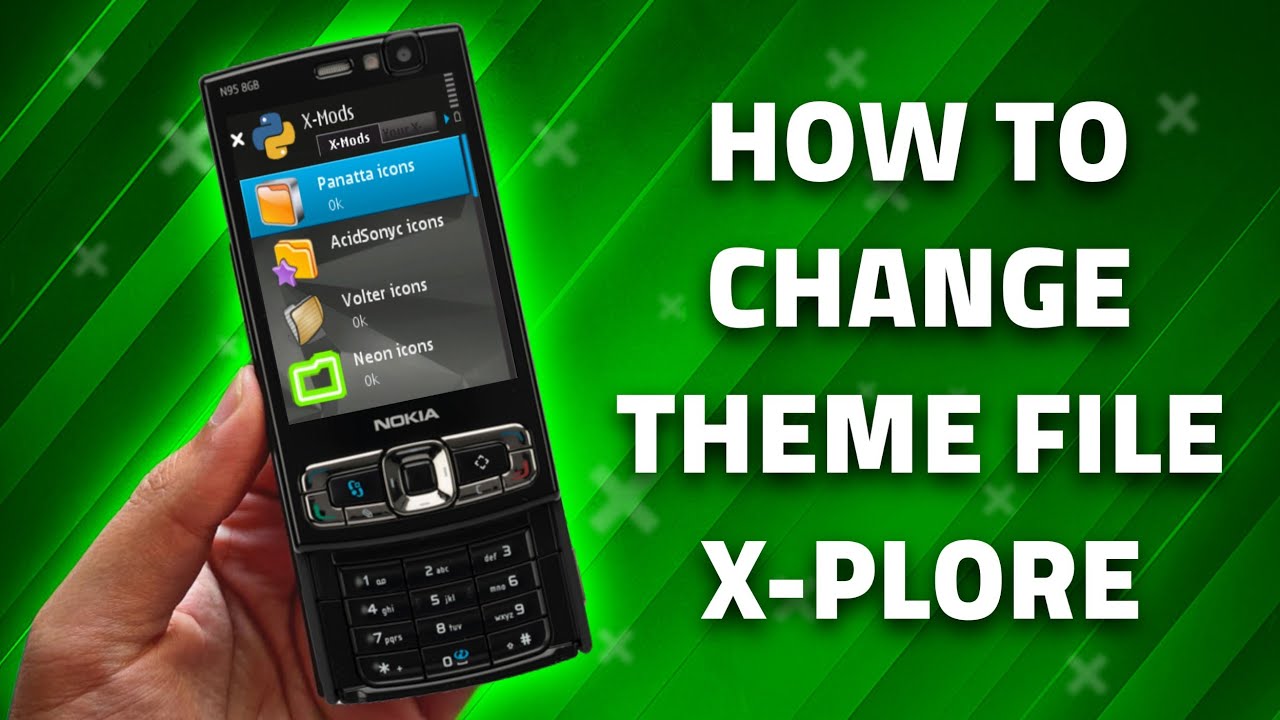 How to change theme x-plore for nokia Symbian s60v3 😈🔥 - YouTube
