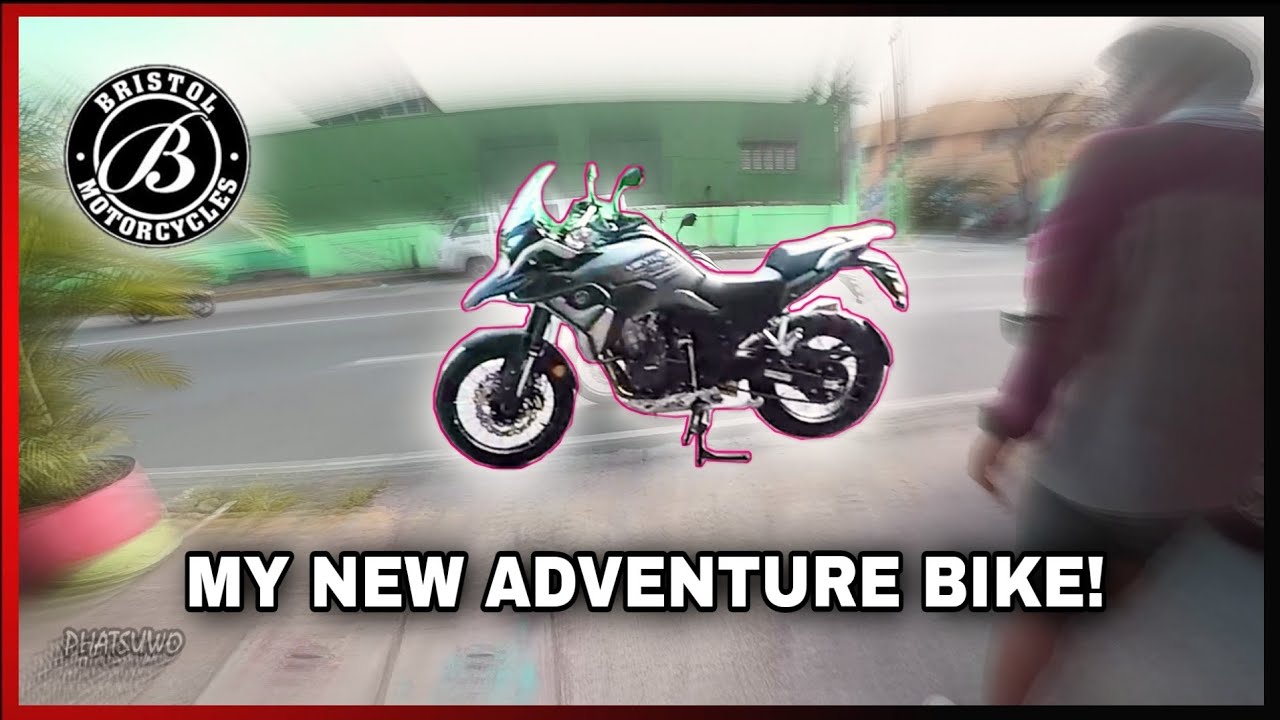 Picking up my Bristol Venturi 500 adventure bike for the first time ...