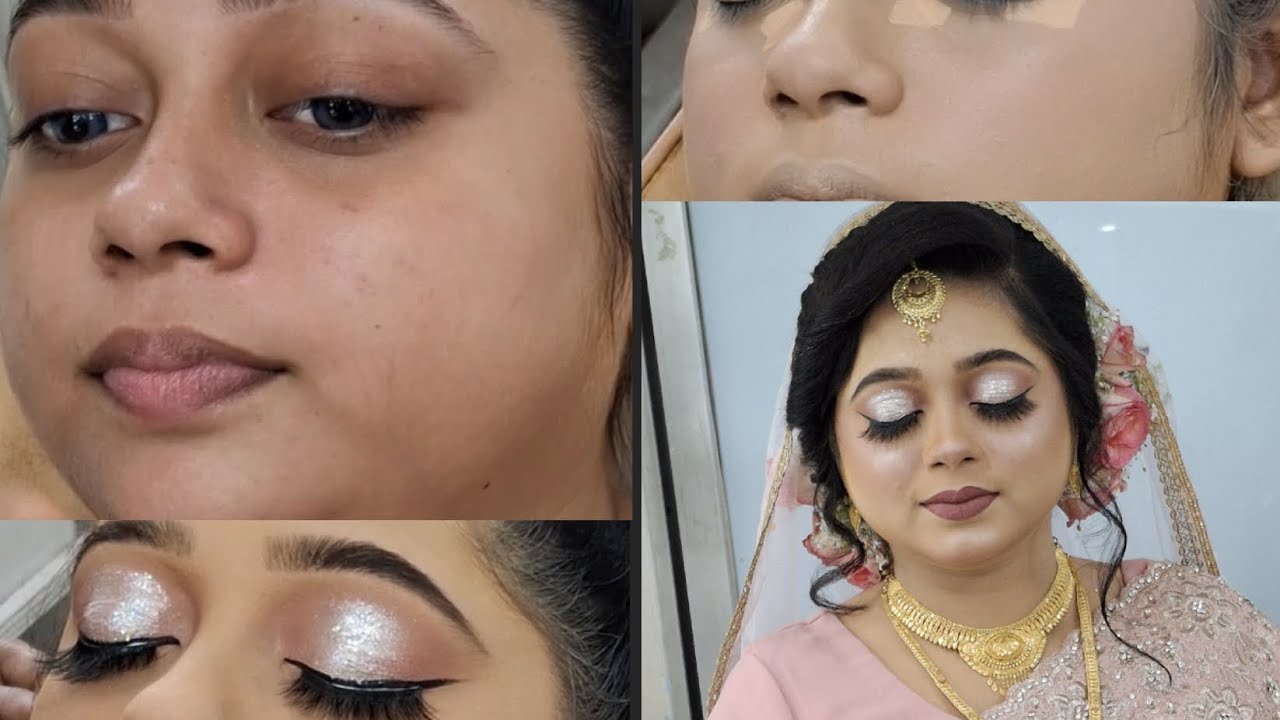 full bridal makeup tutorial #makeupartist #youtubeshorts #eyemakeup ...