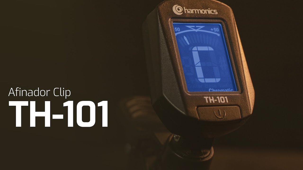 Afinador clip cromático TH101 HARMONICS - YouTube