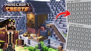 I built a simple IRON FARM in Minecraft Create Mod - Гайды по прокачке