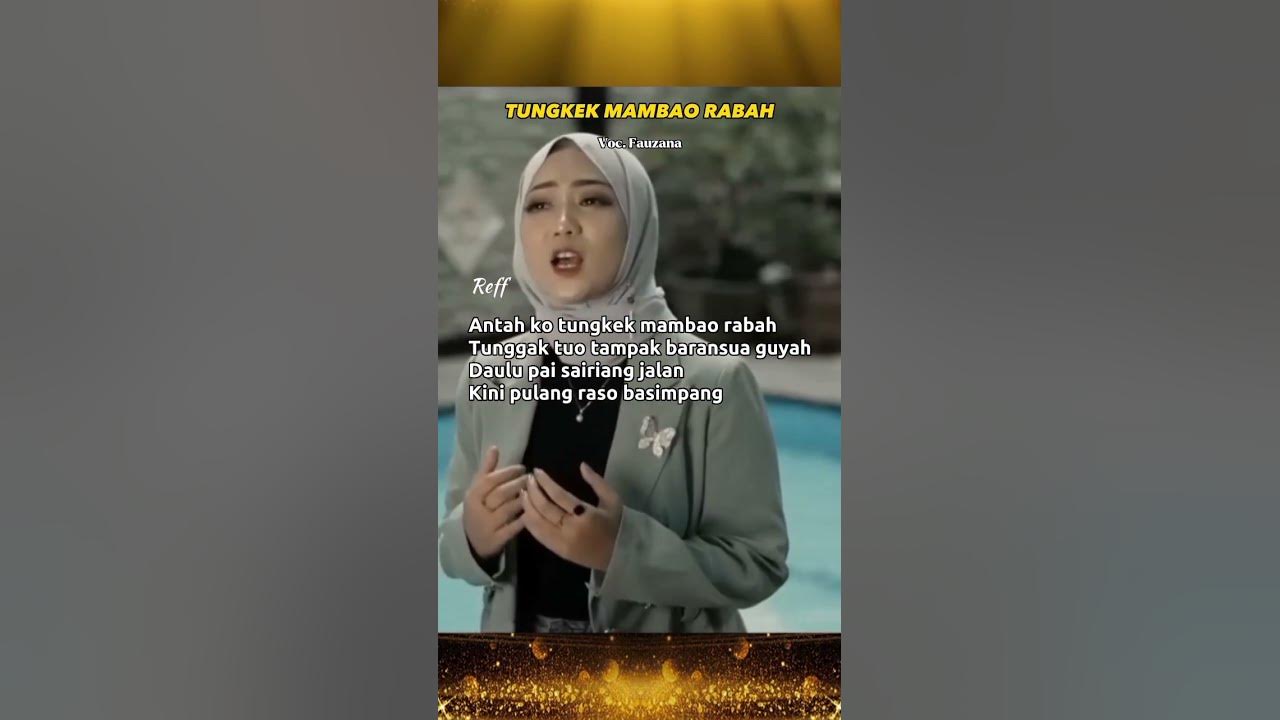 Tungkek Mambaok Rabah - Reff. | Fauzana | Lagu Minang - YouTube