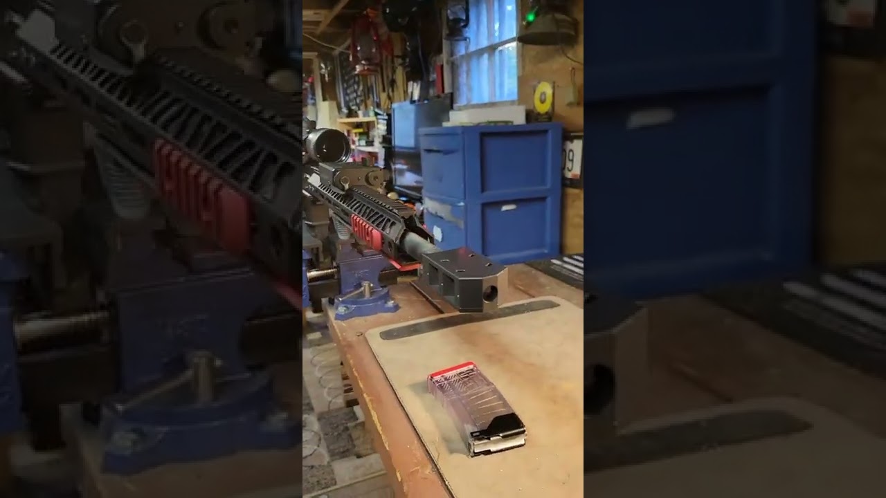 Tank Brake on a .450 Bushmaster AR 15. WICKED! | ARO News