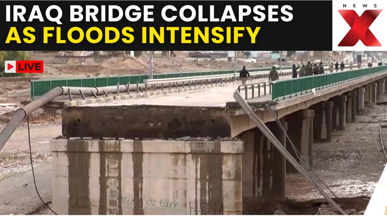 Iraq flood LIVE | Sudden Flooding in Iraq Leads to Collapse of Major ...